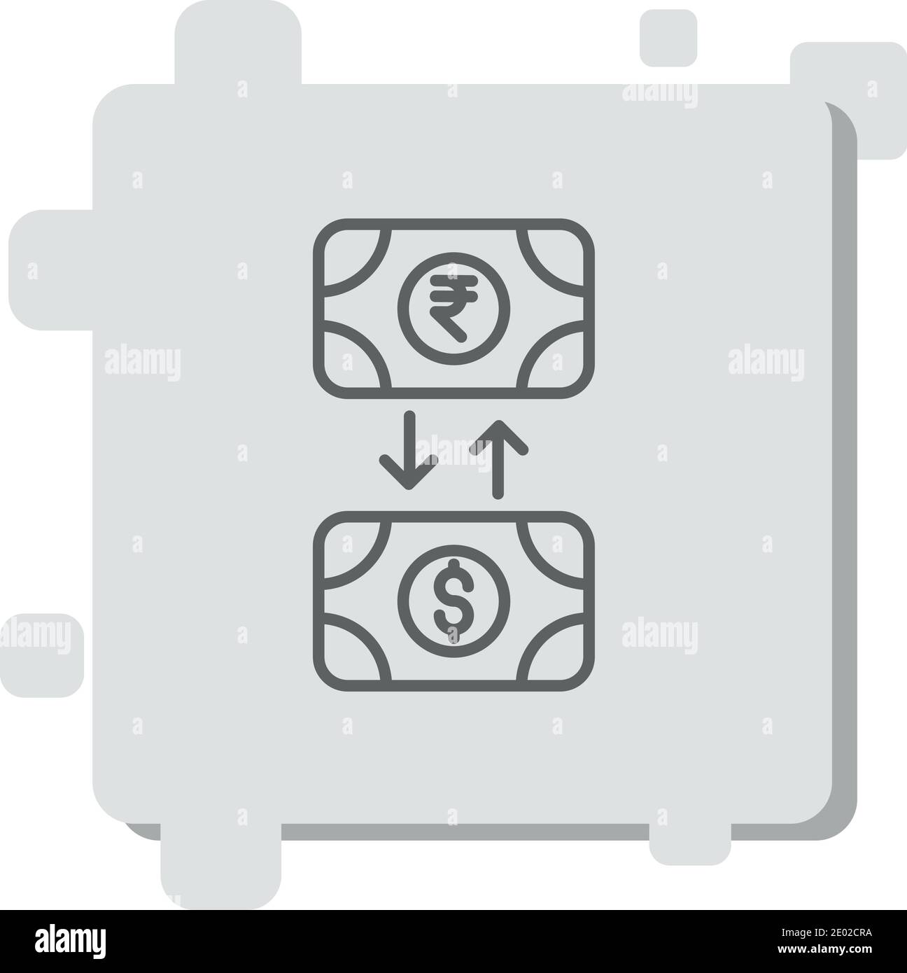 austausch Vektor-Symbol Moderne einfache Vektor-Illustration Stock ...