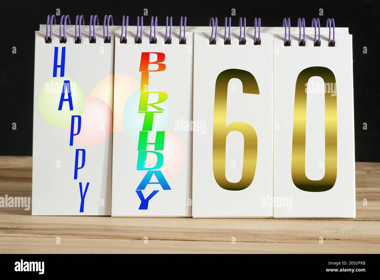 60 geburtstag karte -Fotos und -Bildmaterial in hoher Auflösung – Alamy