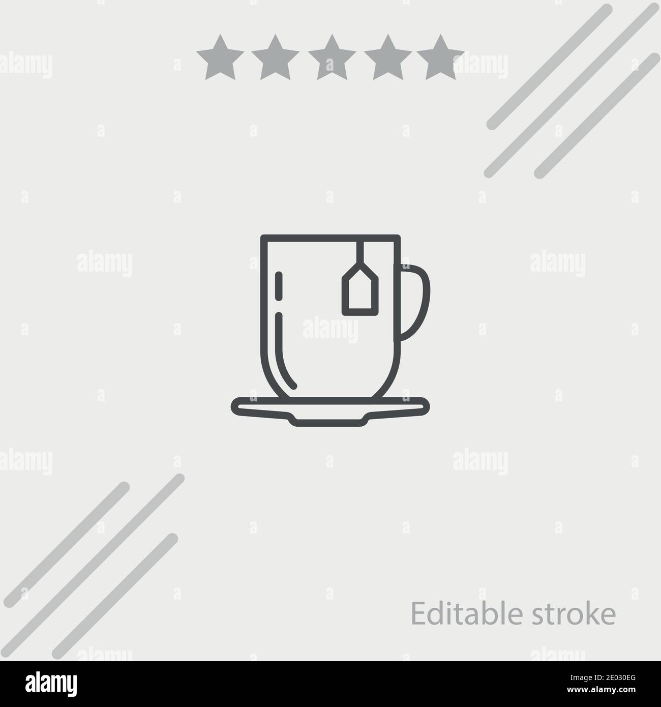 Teetasse Vektor-Symbol moderne einfache Vektor-Illustration Stock ...