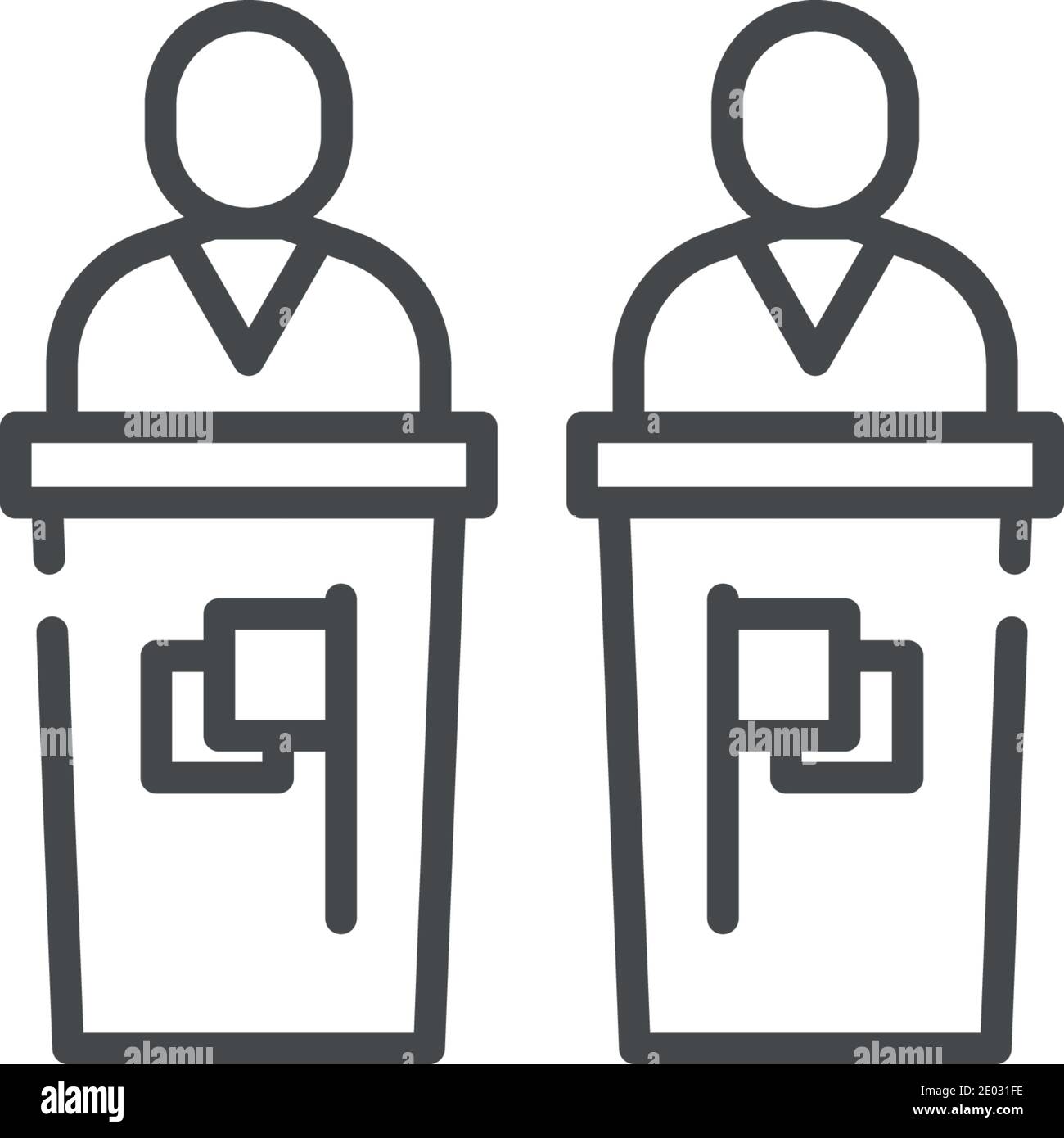 Politik Vektor-Symbol Moderne einfache Vektor-Illustration Stock ...