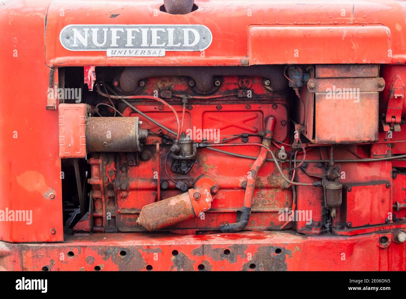 Antike Nuffield Universal Traktor bei einem Oldtimer Traktor Rallye in Nordostengland ...