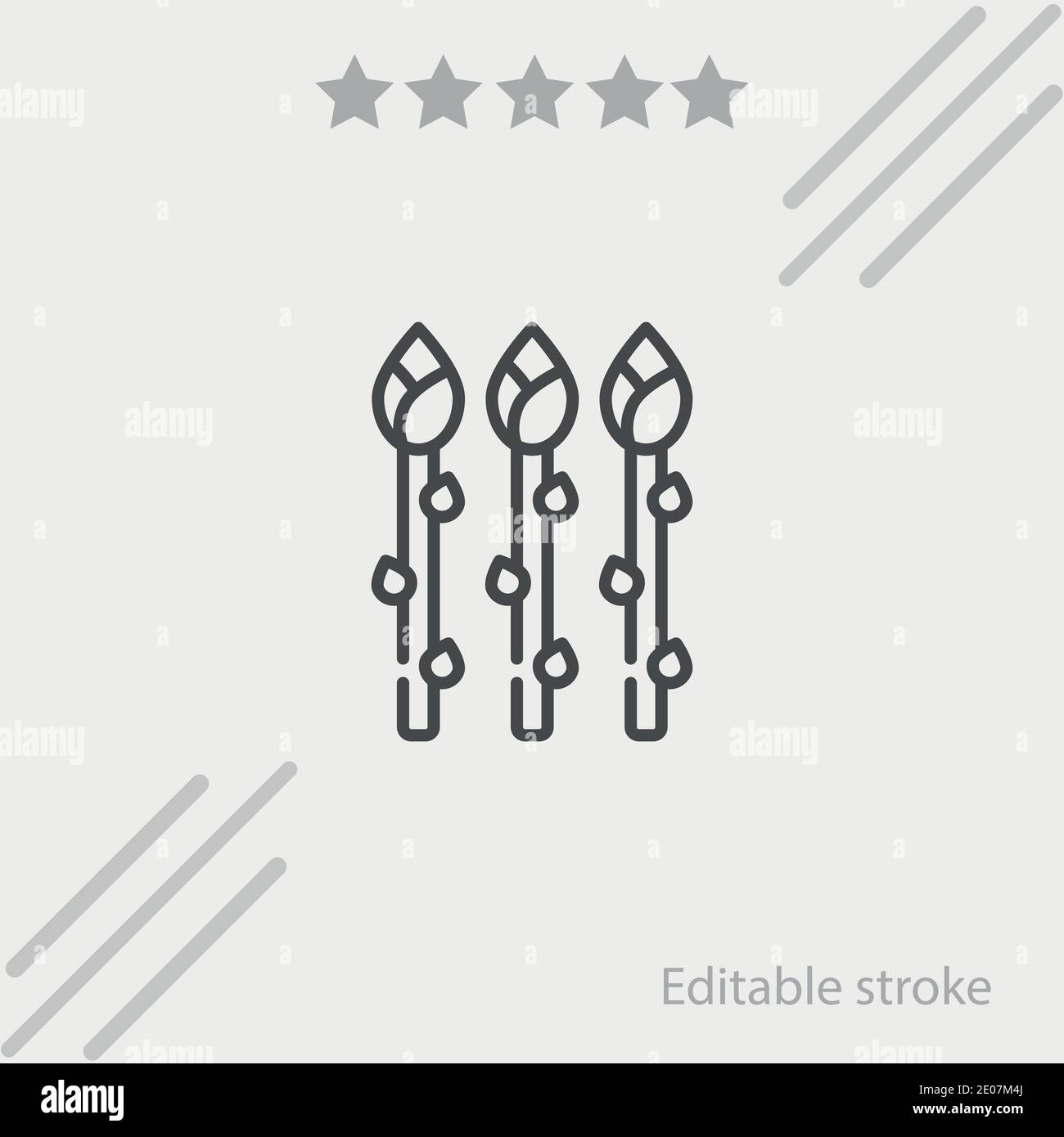 Spargel Vektor-Symbol Moderne einfache Vektor-Illustration Stock ...