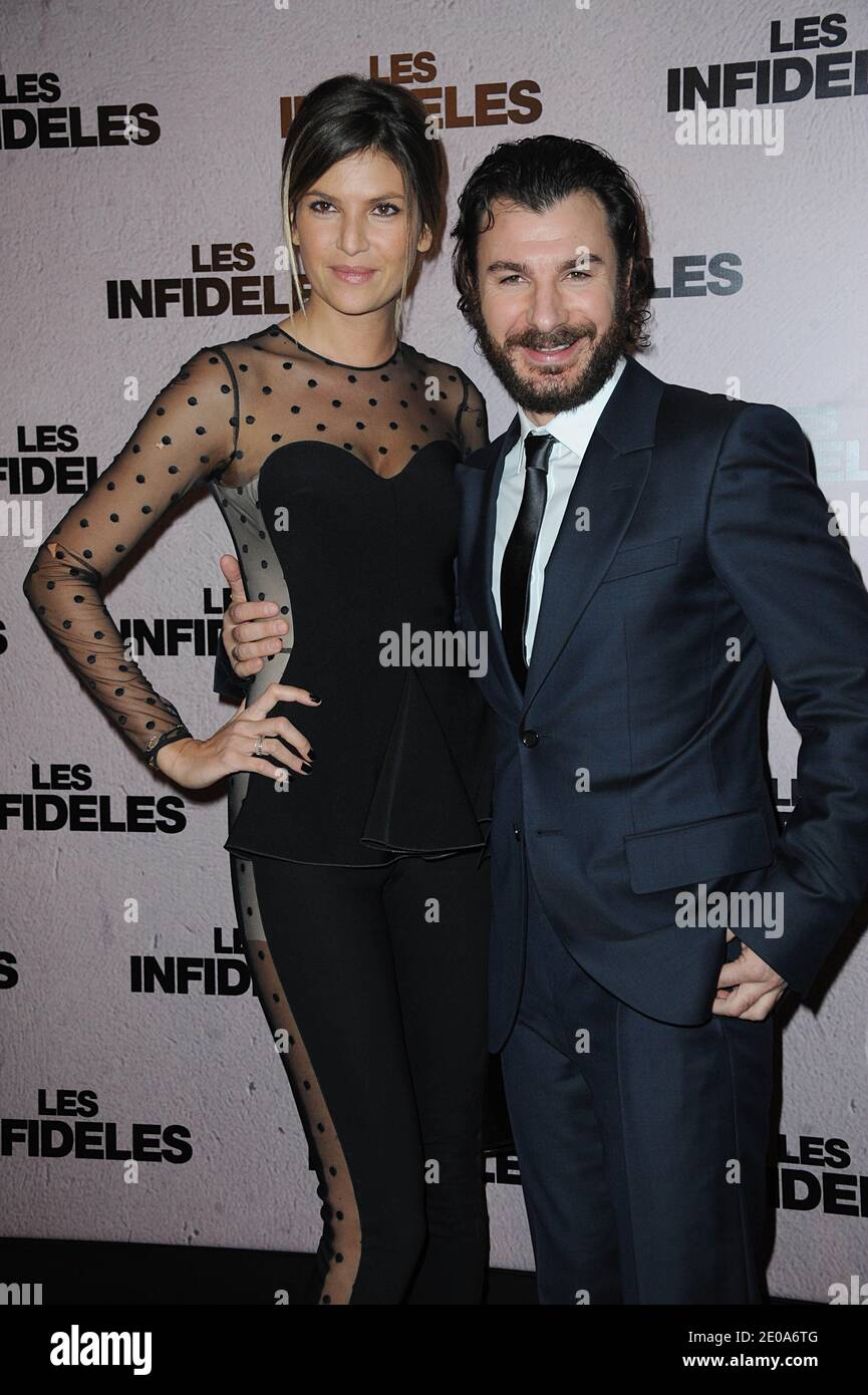 Michael Youn und seine Freundin bei der Premiere von 'Les Infideles' am ...
