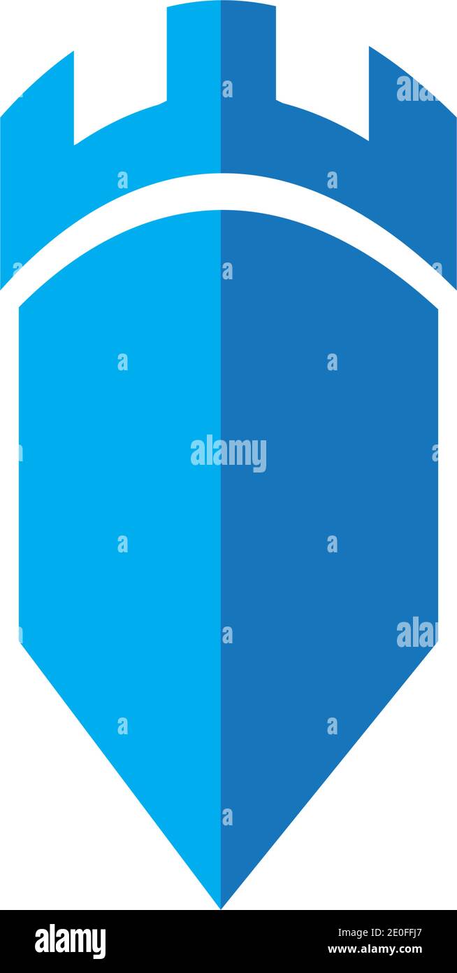 Burg vector illustration symbol Logo Template Design Stock-Vektorgrafik ...