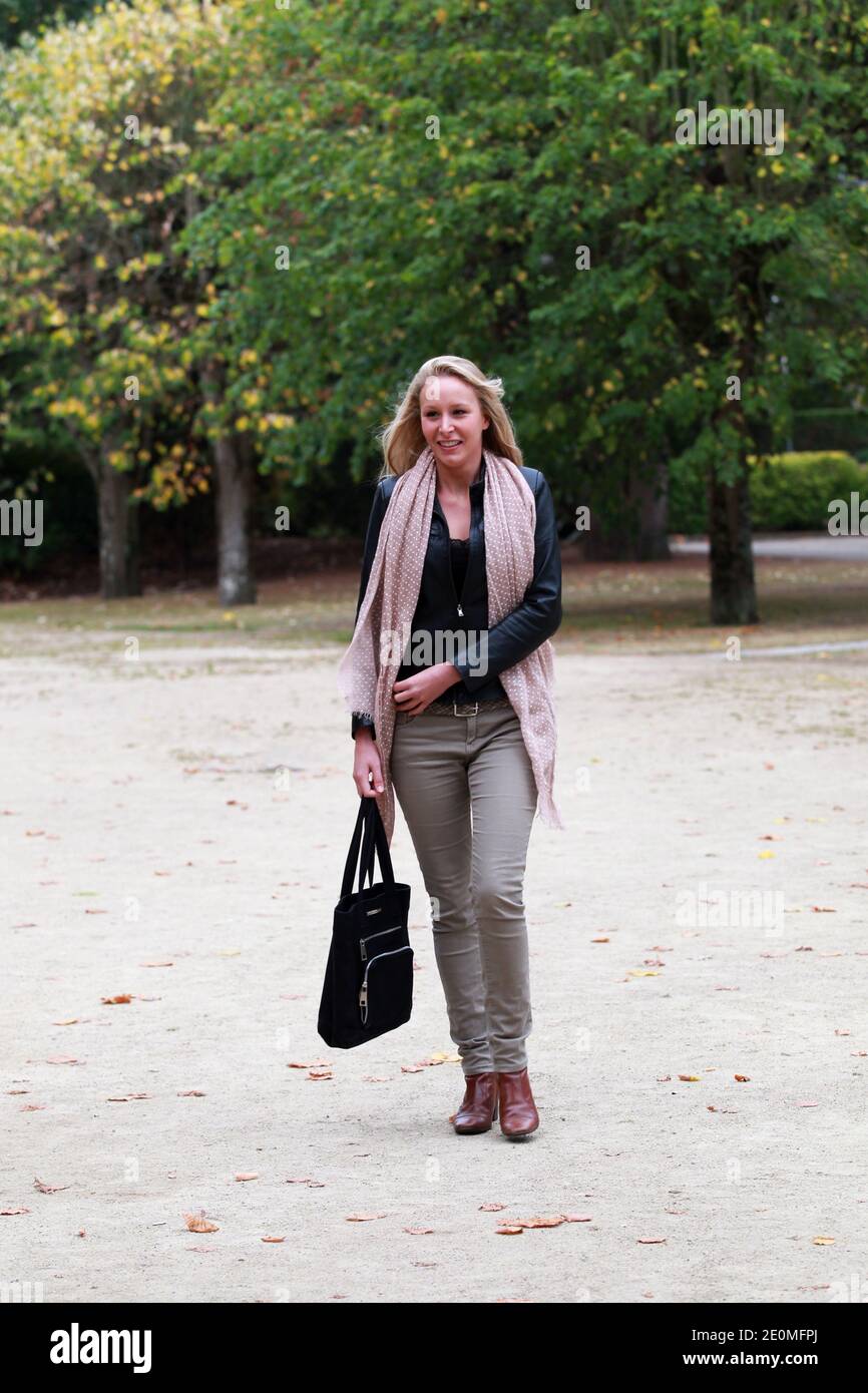Marion Marion Marechal Le Pen, Abgeordnete der FN, kommt am 22 ...