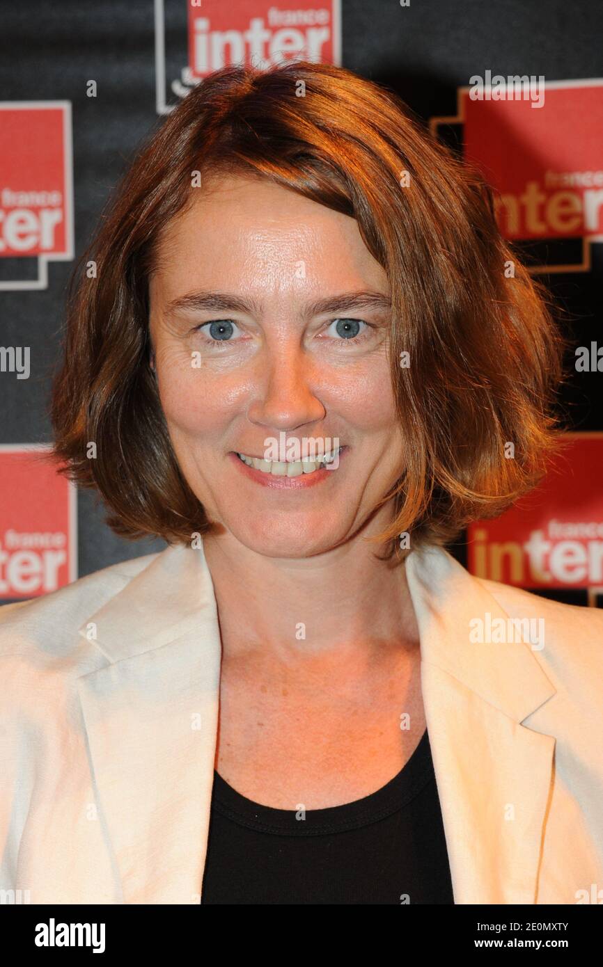 Stephanie Duncan (France Inter) bei der Pressekonferenz von Radio ...