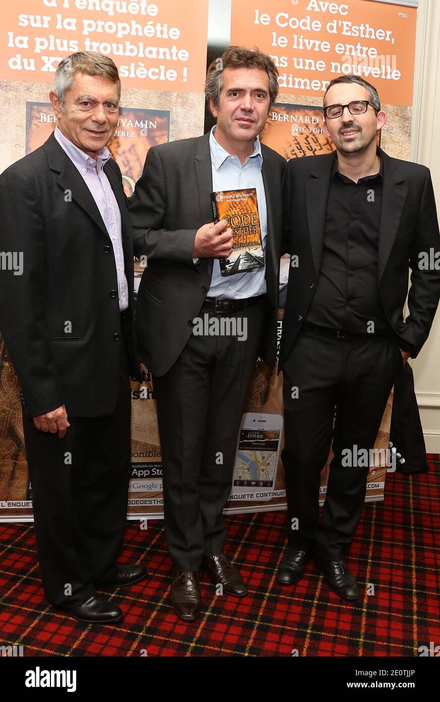 Bernard Benyamin, Yohan Perez, Paul Nahon bei der Präsentation von Bernard Benyamin und Yohan ...