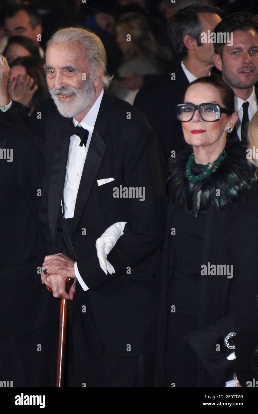 Christopher lee and birgit kroencke -Fotos und -Bildmaterial in hoher ...