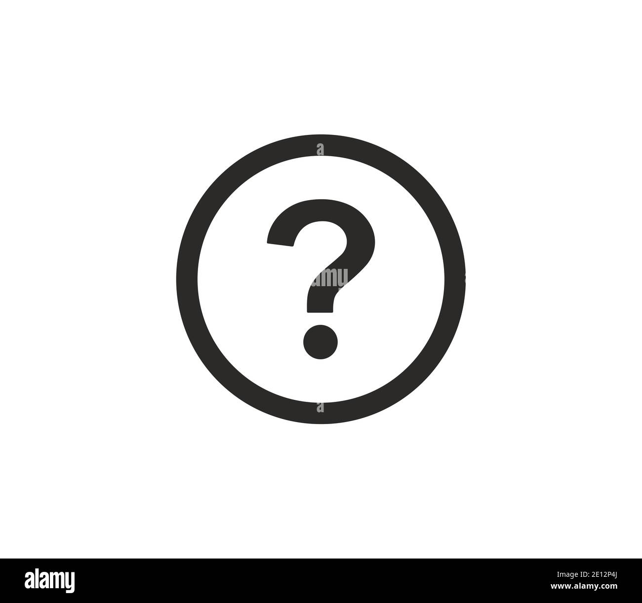 Fragezeichen Symbol Symbol Vektor Illustration Stockfotografie - Alamy