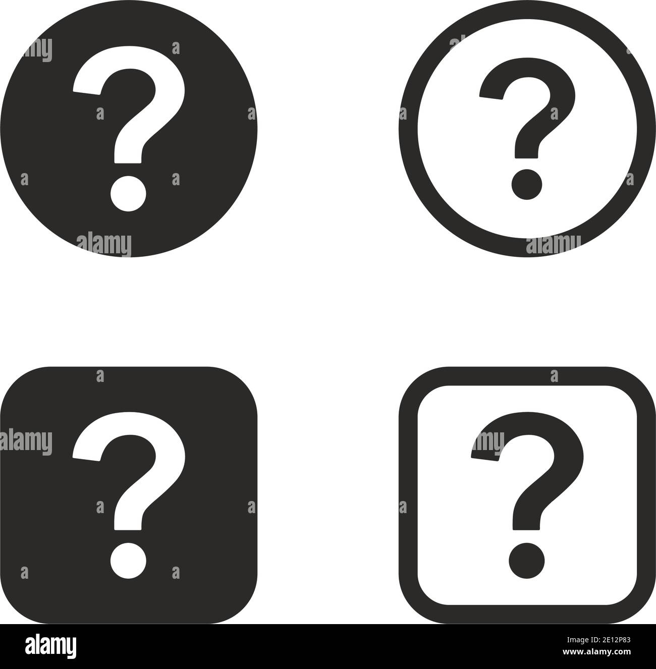 Fragezeichen Symbol Symbol Vektor Illustration Stock-Vektorgrafik - Alamy