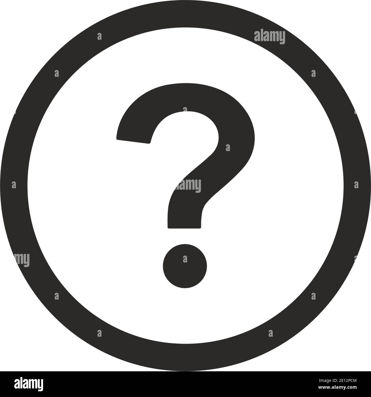 Fragezeichen Symbol Symbol Vektor Illustration Stock-Vektorgrafik - Alamy