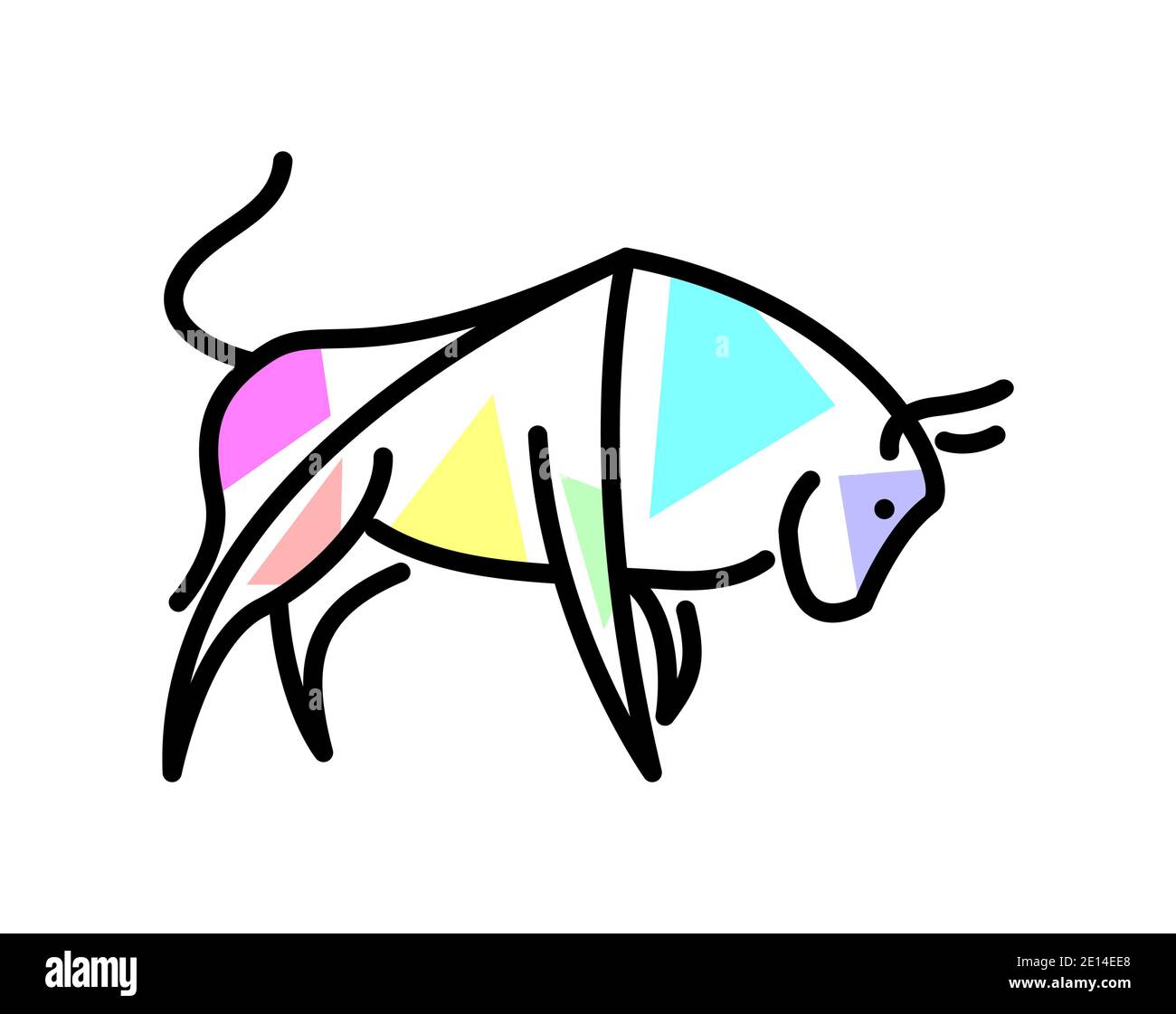 Stier emblem Stock-Vektorgrafiken kaufen - Alamy