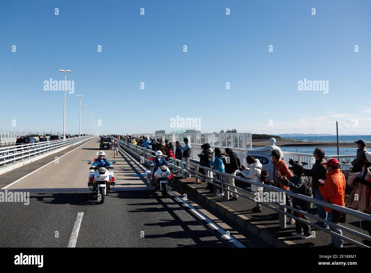 Kanagawa, Japan. Januar 2021. Shotaro Ishihara Ekiden : das 97. Hakone ...