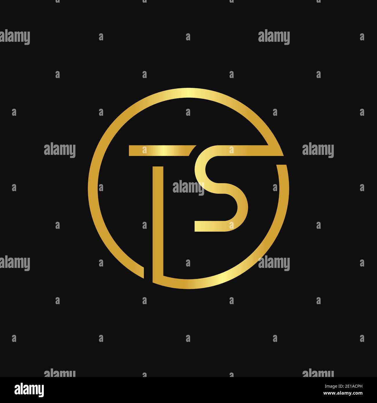 Ts brief logo Stock-Vektorgrafiken kaufen - Alamy