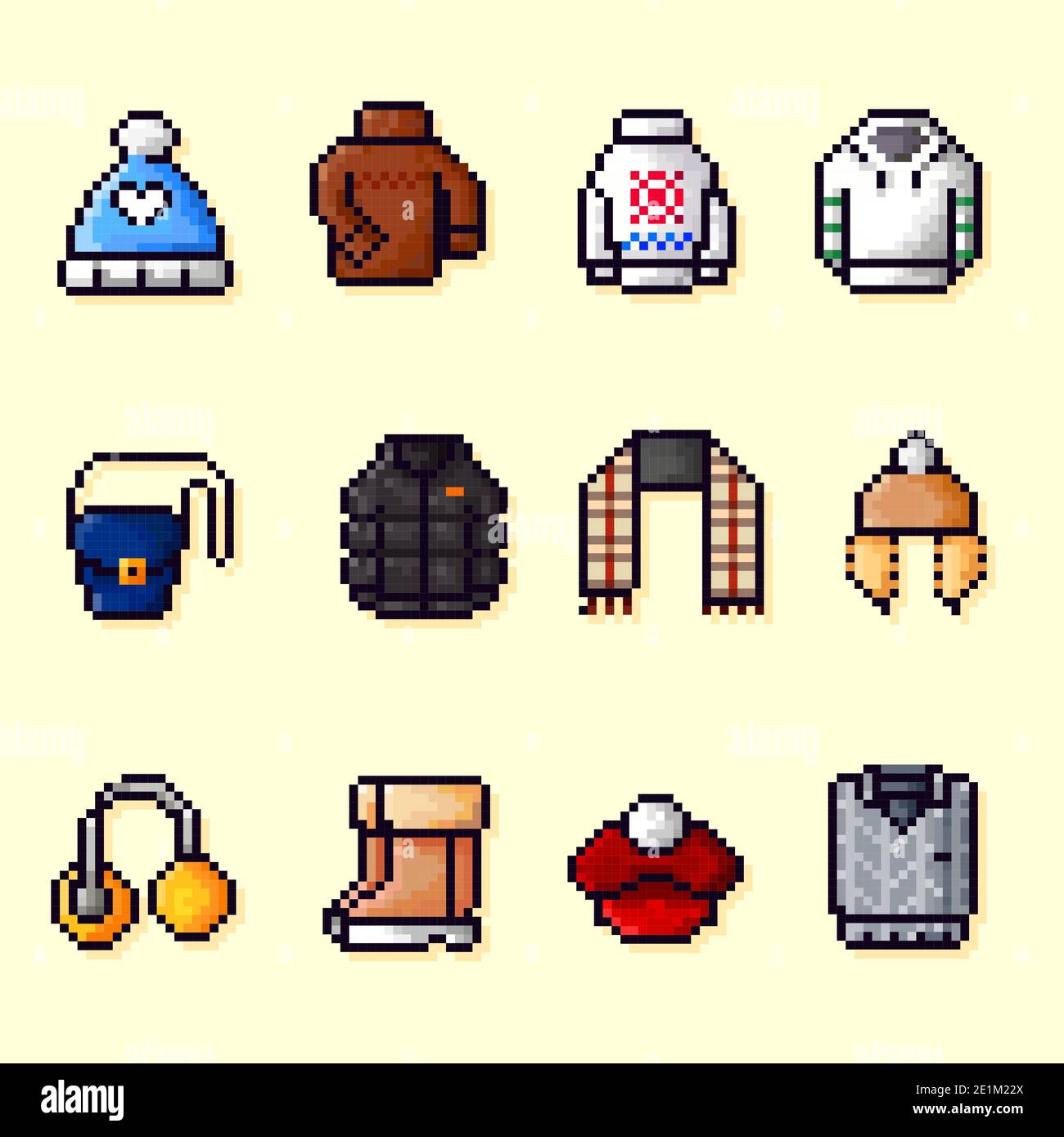 Winter pixel art -Fotos und -Bildmaterial in hoher Auflösung – Alamy