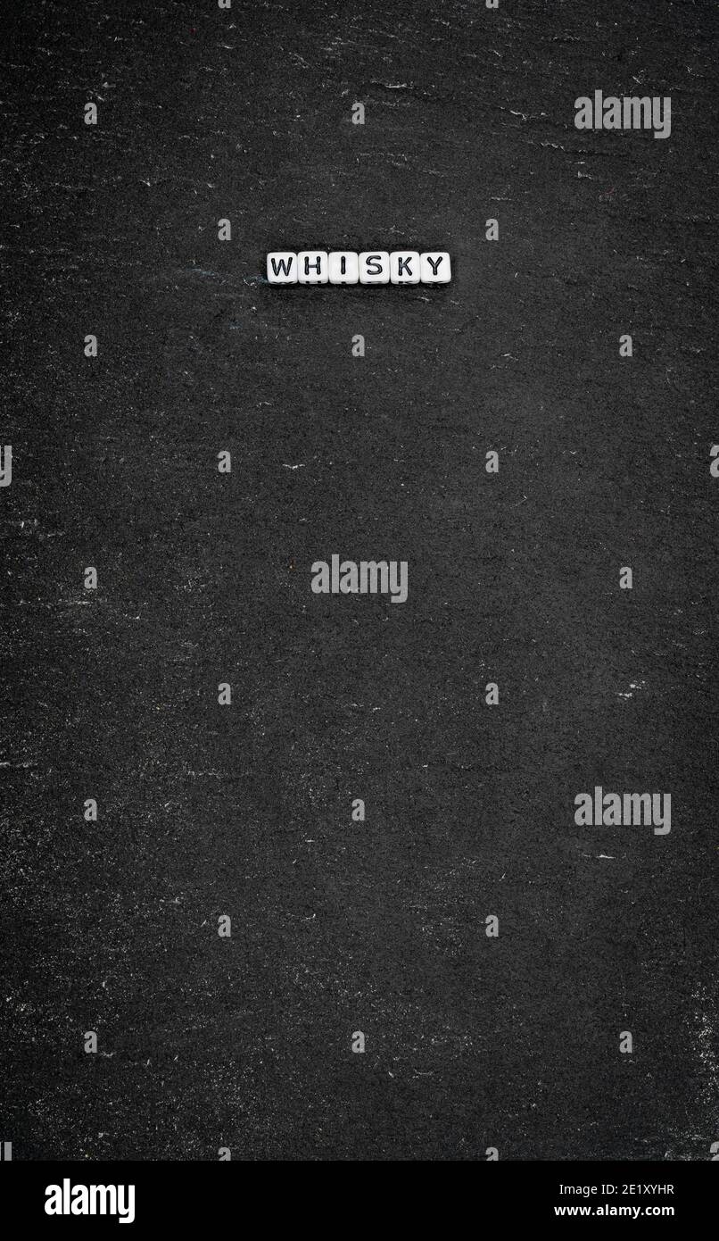 Whisky schriftart Stockfotos und -bilder Kaufen - Alamy