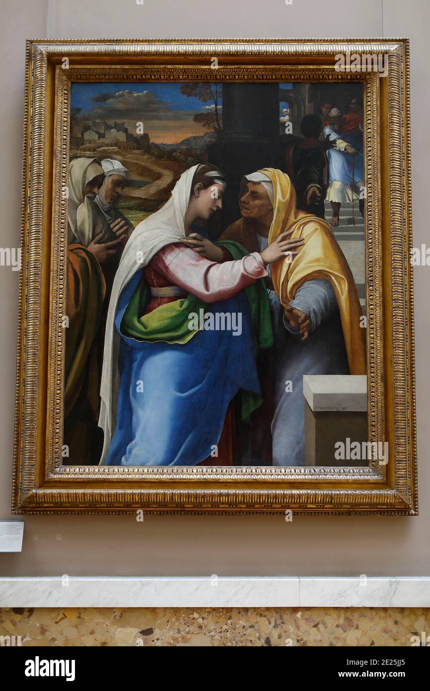 Louvre Museum, Paris, Frankreich. Sebastiano Luciani, bekannt als ...