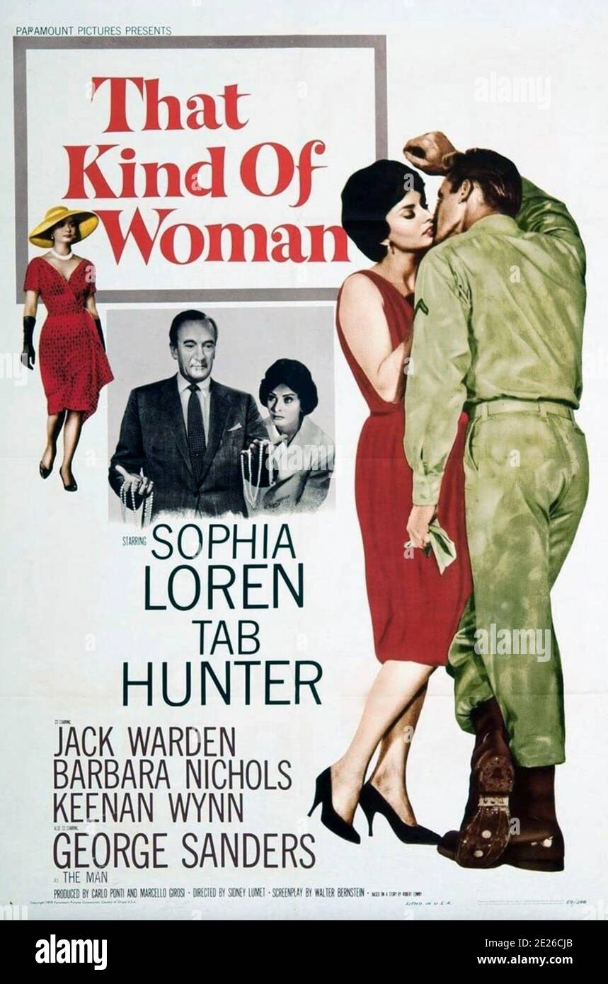 DIESE ART VON FRAU 1959 Paramount Pictures Film mit Sophia Loren und ...