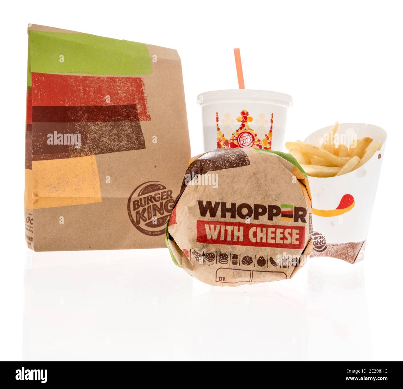 Burger king whopper mahlzeit Ausgeschnittene Stockfotos und -bilder - Alamy
