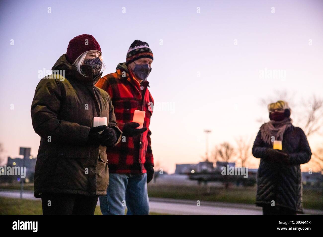 Bloomington, Usa. Januar 2021. Bloomington Anti-Todesstrafe-Aktivisten ...
