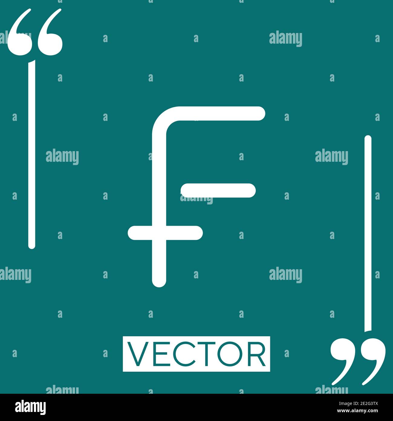 Schweizer franken zeichen Stock-Vektorgrafiken kaufen - Alamy