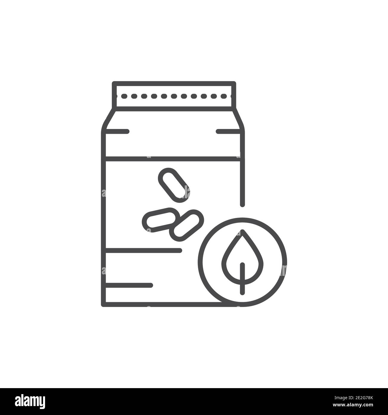 Bio-nicht-Mahlen Reis Farbe Linie Symbol. Piktogramm für Webseite ...