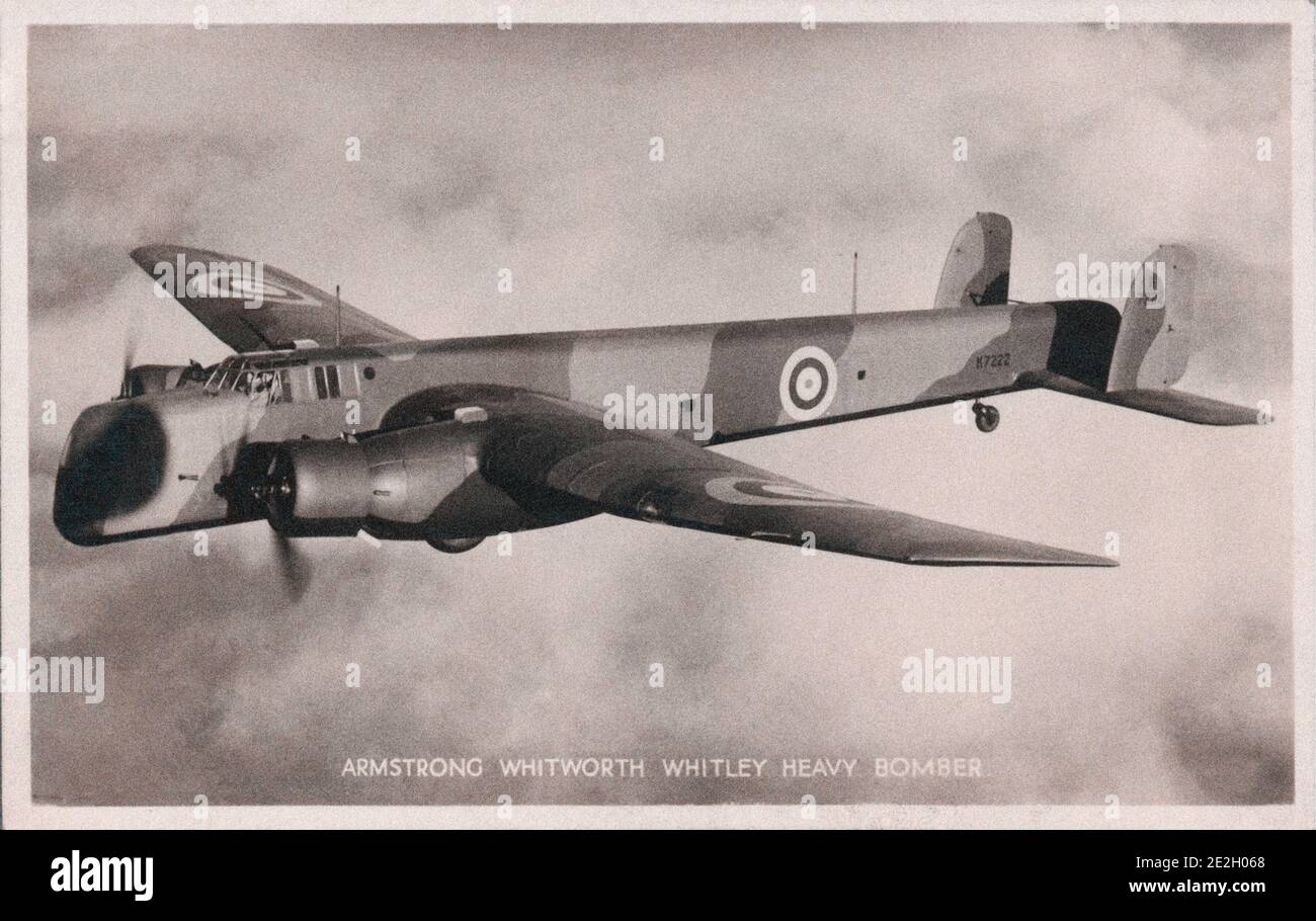 Der Armstrong Whitworth A.W.38 Whitley war einer von drei britischen ...