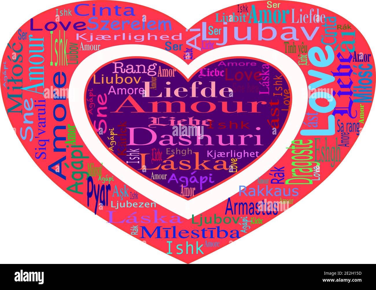 Love tag cloud shape heart -Fotos und -Bildmaterial in hoher Auflösung ...