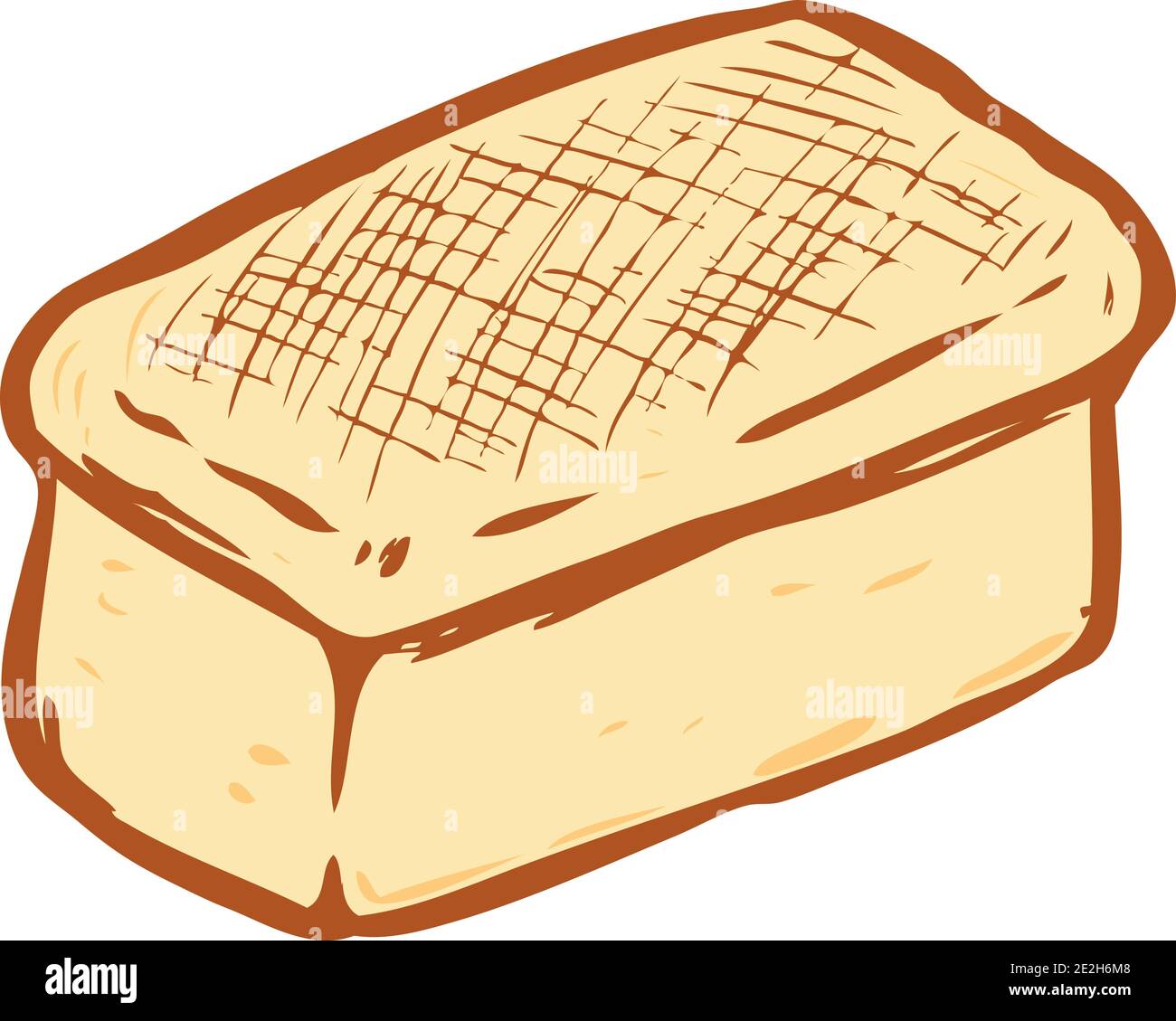 Illustration von Brot in Gravur-Stil. Design-Element für Poster, Karte ...