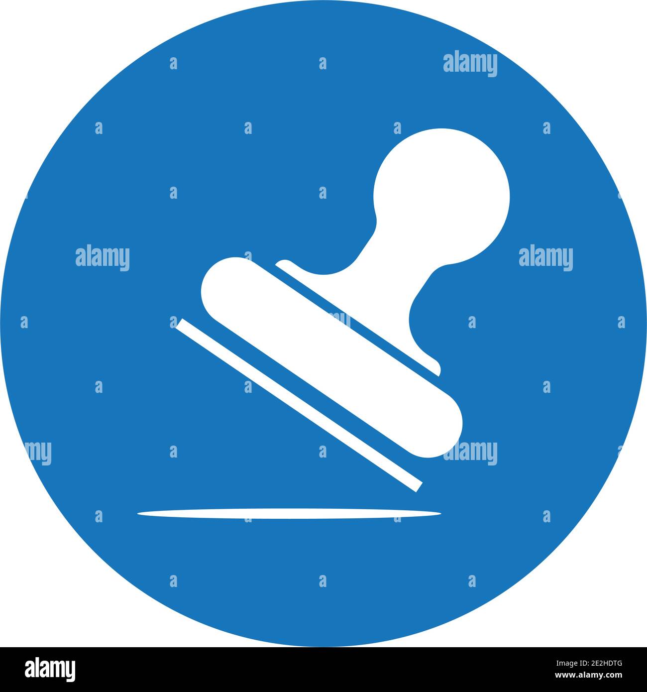 Stempel Logo Symbol flache Vektor Illustration Design-Vorlage Stock ...