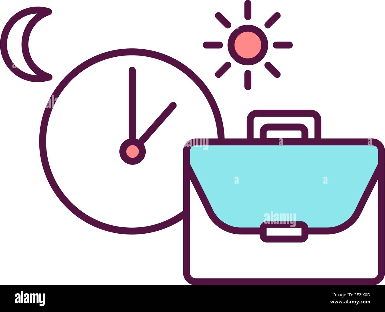 Schichtplan piktogramm Stock-Vektorgrafiken kaufen - Alamy