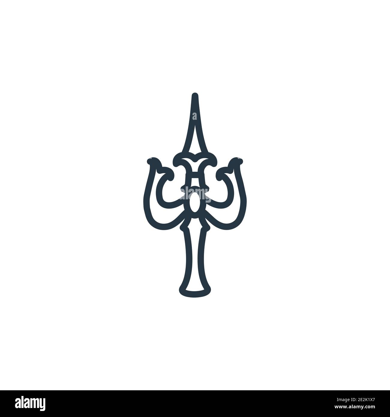 Shaivism Umriss Vektor-Symbol. Dünne Linie schwarz shaivism Symbol ...