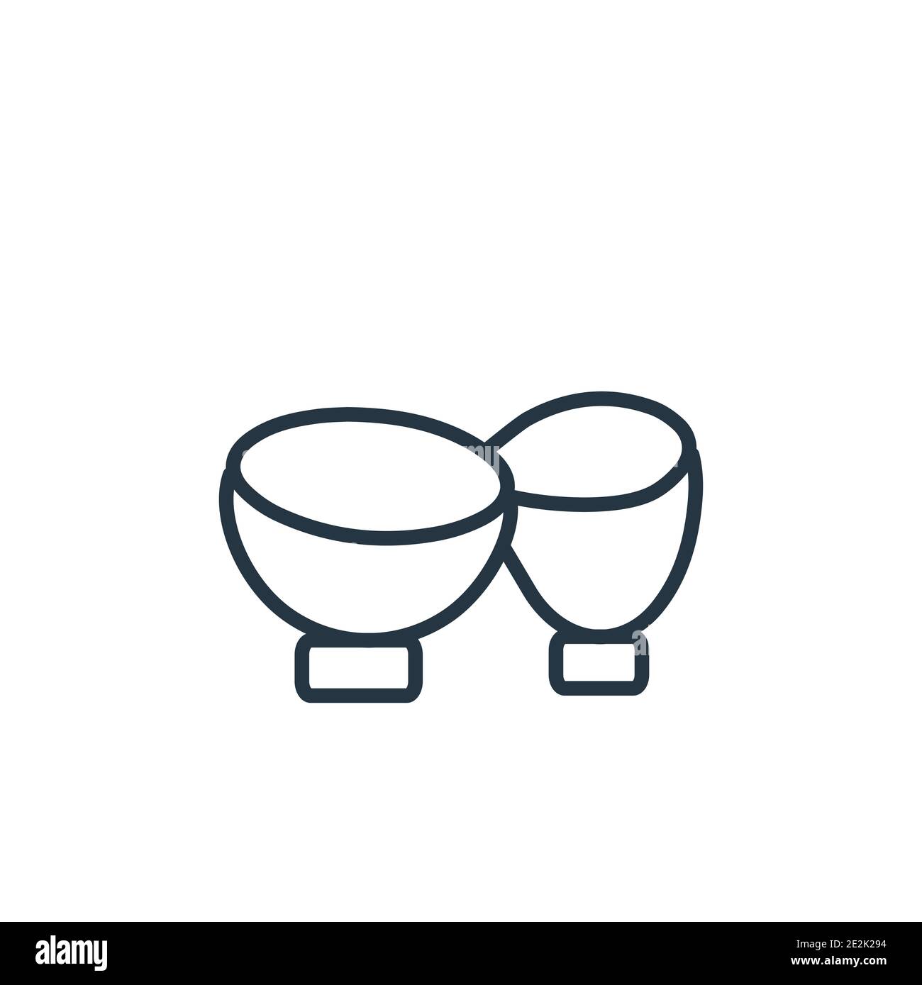 Symbol für den Tablas-Umrissvektor. Dünne Linie schwarze Tabla Symbol ...