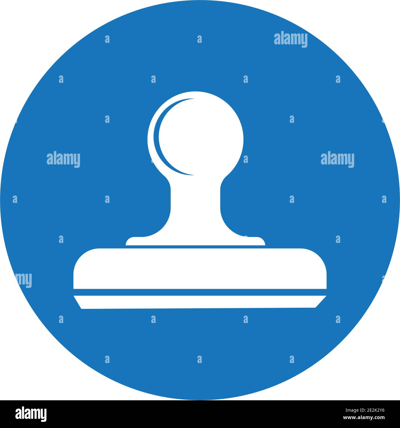 Stempel Logo Symbol flache Vektor Illustration Design-Vorlage Stock ...