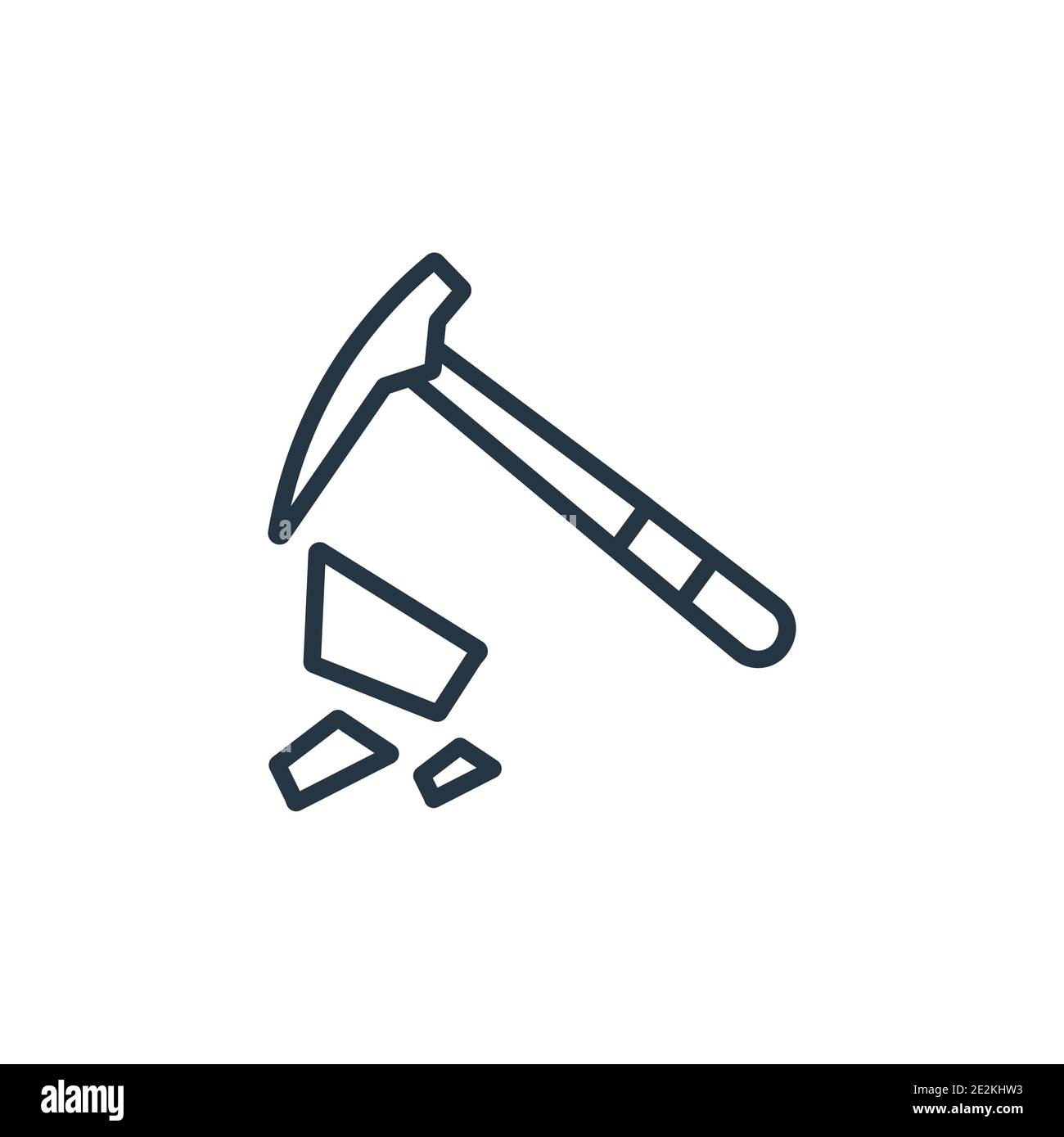 Geologie Umriss Vektor-Symbol. Dünne Linie schwarz Geologie Symbol ...