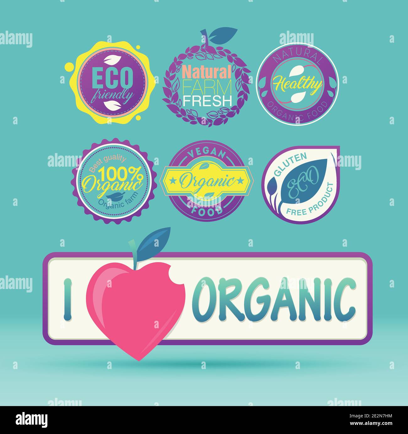 Vegetarisches essen logo -Fotos und -Bildmaterial in hoher Auflösung ...