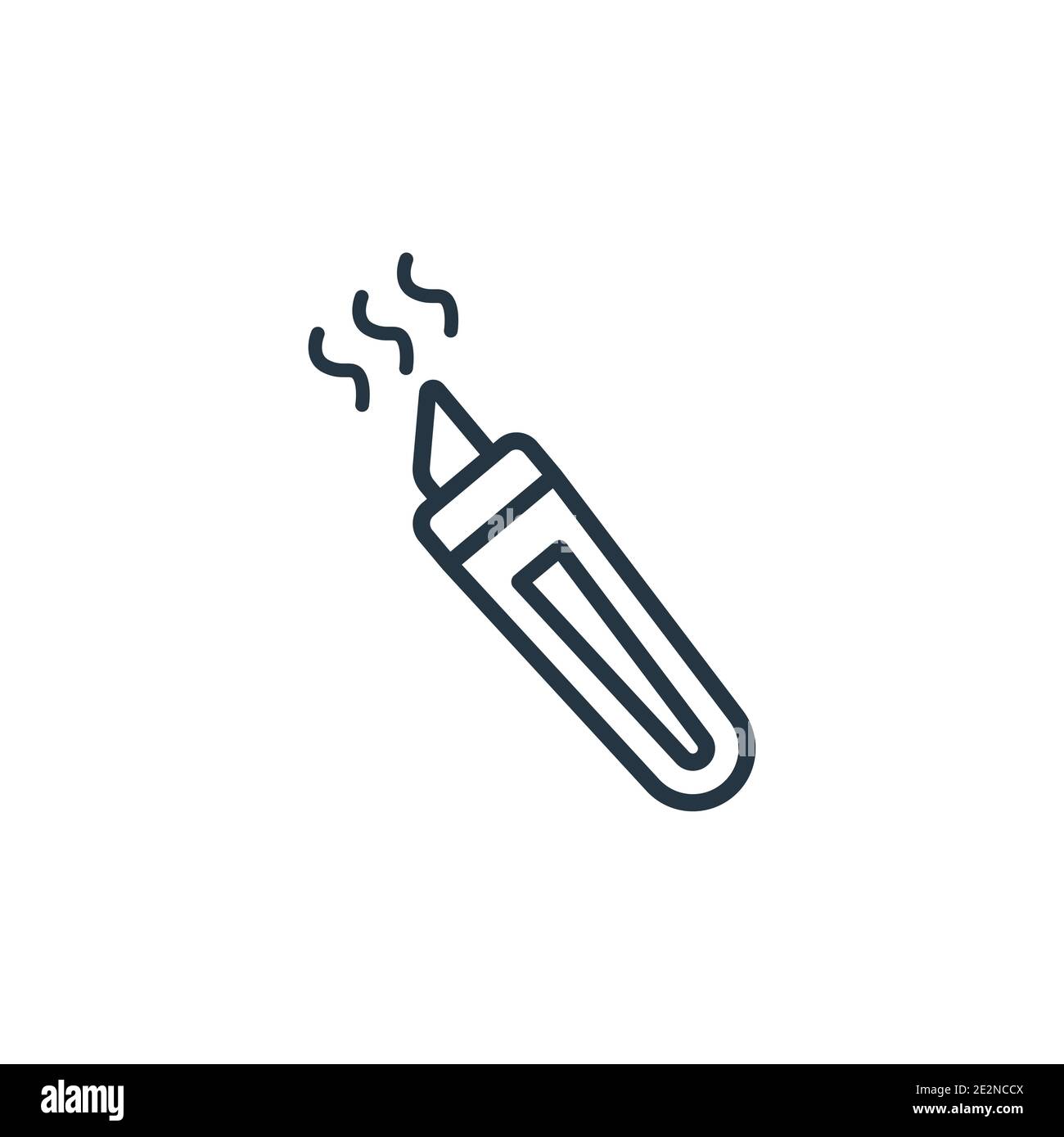 Verdampfer Umriss Vektor-Symbol. Dünne Linie schwarz Verdampfer Symbol ...