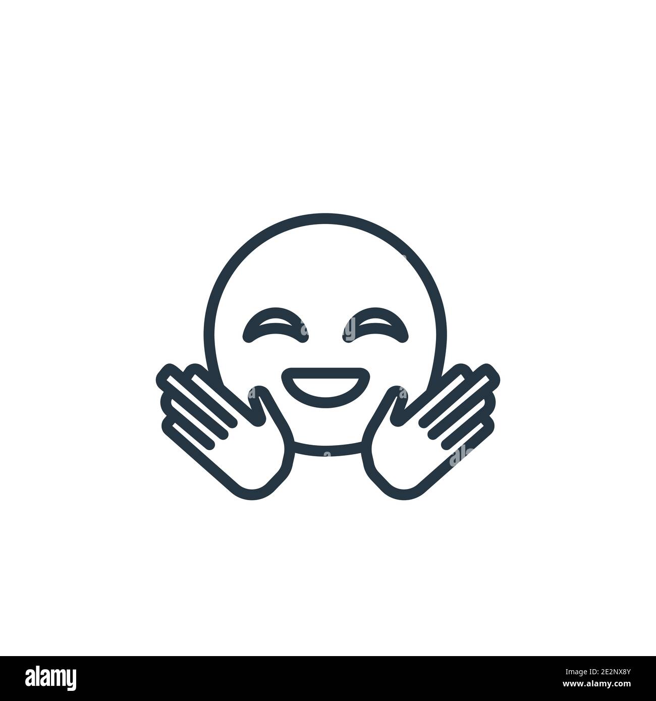 Umarmung gesicht emoji Stock-Vektorgrafiken kaufen - Alamy