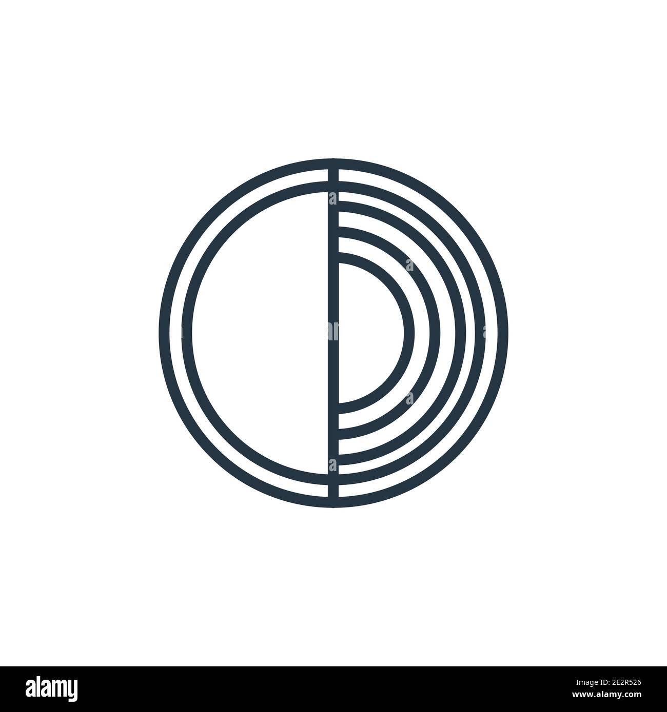 Tor-Umriss-Vektor-Symbol. Dünne Linie schwarz Tor Symbol, flache Vektor ...