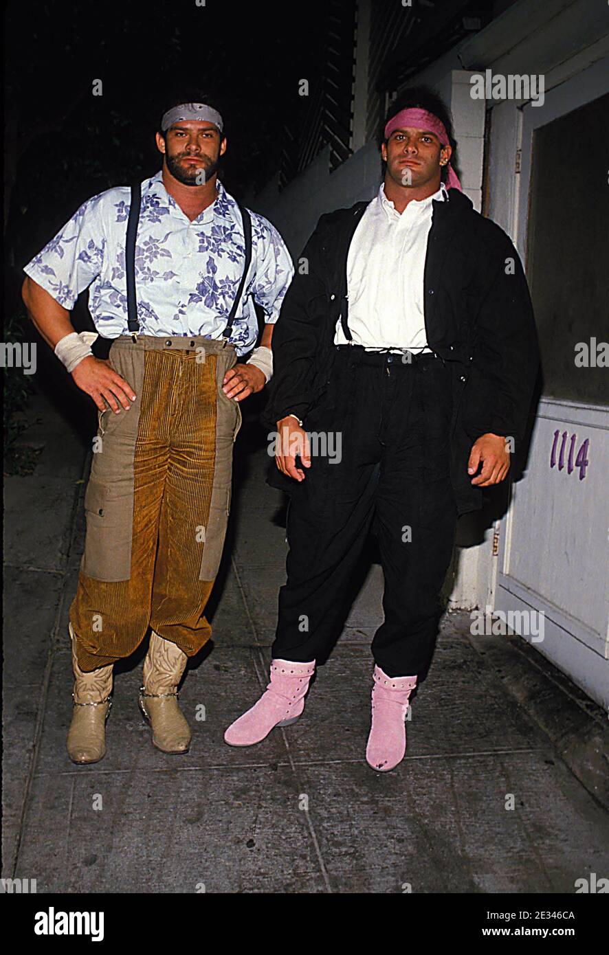Peter und David Paul die Barbaren-Brüder Credit: Ralph Dominguez/MediaPunch Stockfotografie - Alamy