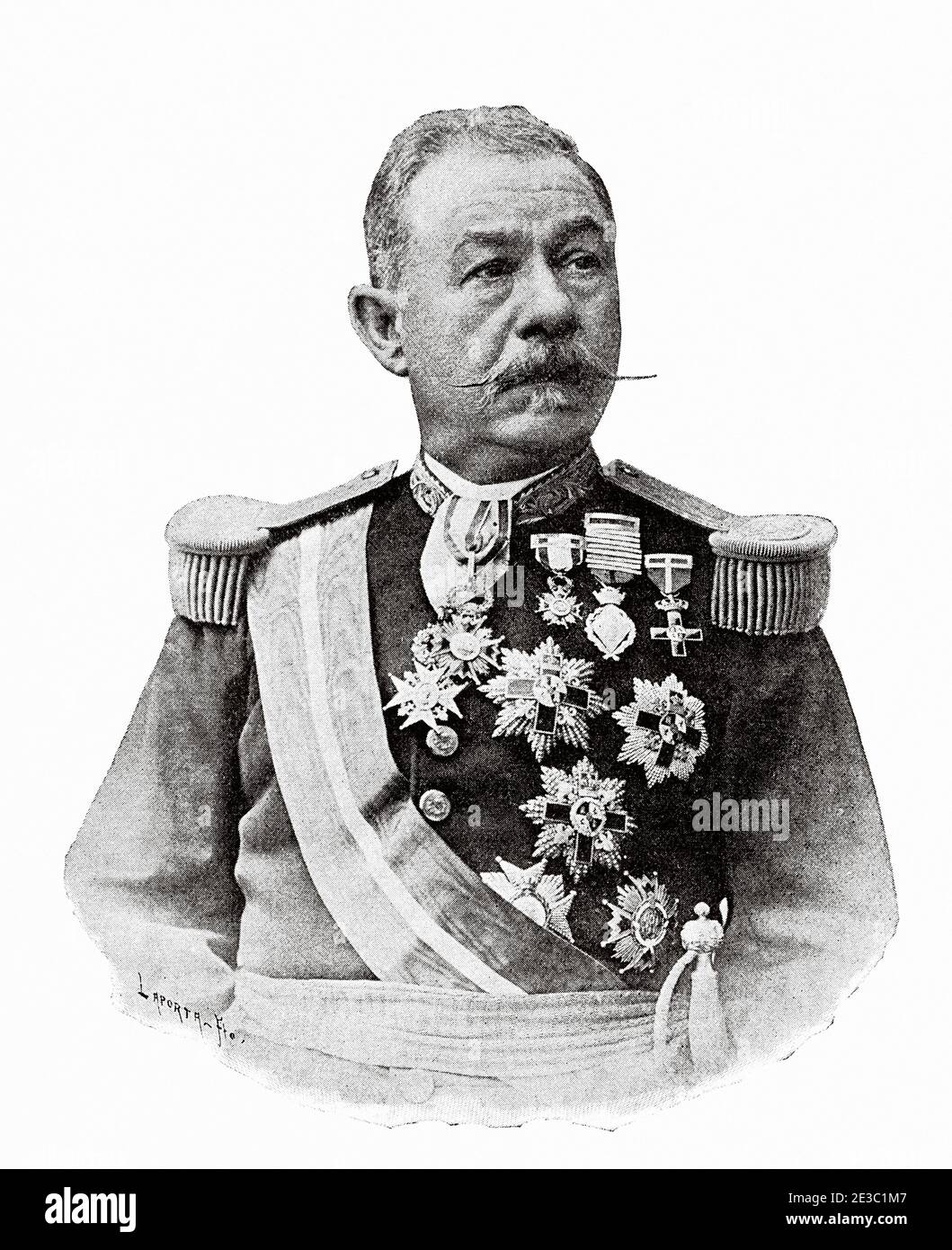 Pedro Pin y Fernández, Generalkommandeur der spanischen Armee in Kuba ...