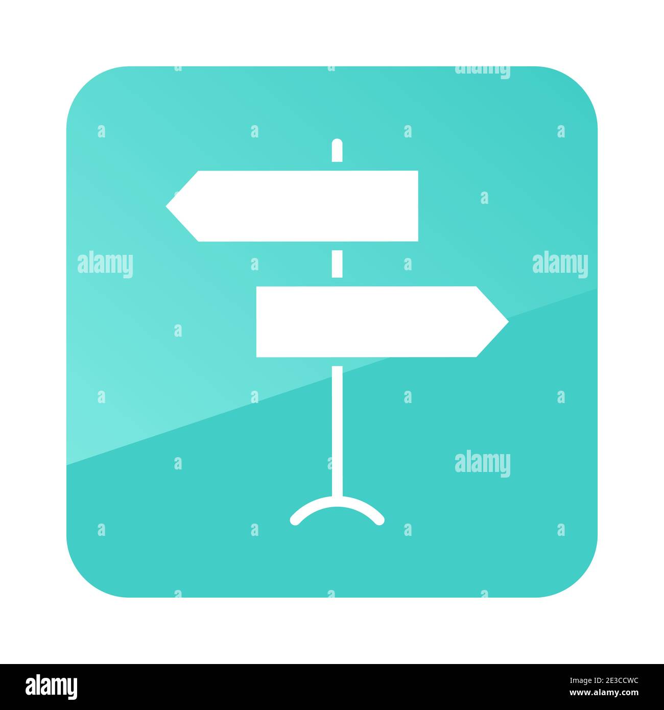 Wegweiser Vektor-Symbol. Navigationsschild. Graph Symbol für Reise-und ...