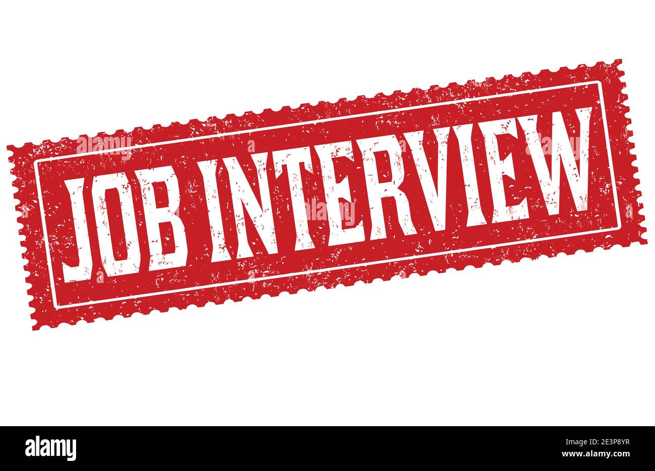 Job Interview Grunge Gummi Stempel auf weißem Hintergrund, Vektor ...