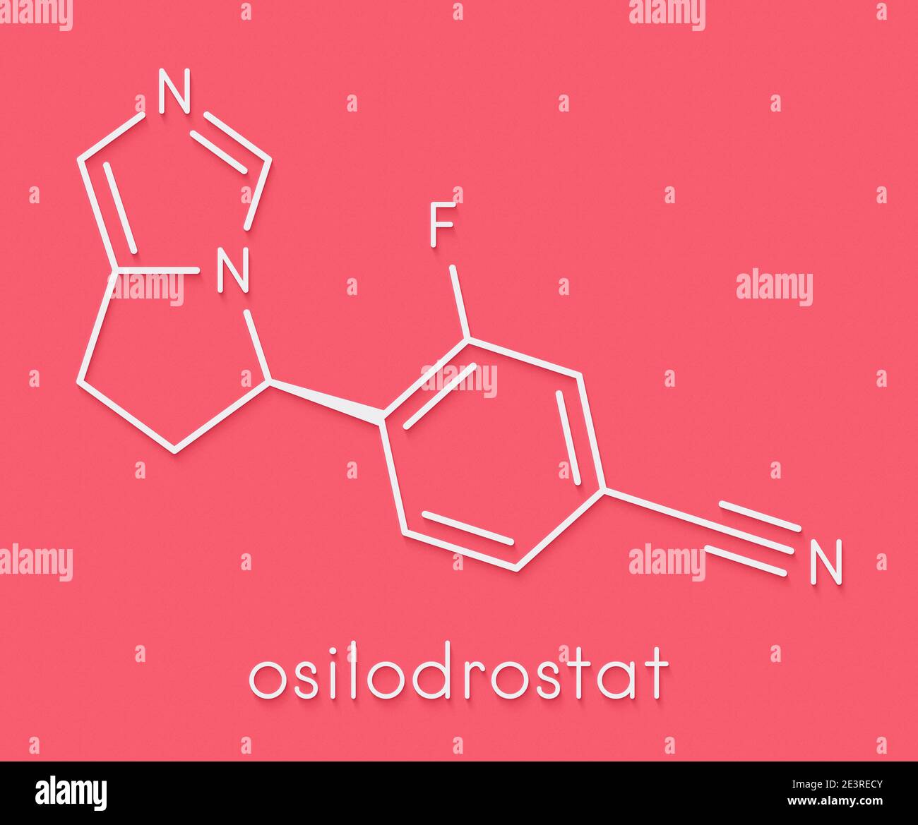Osilodrostat Cushing-Syndrom-Medikamentenmolekül. Skelettformel ...