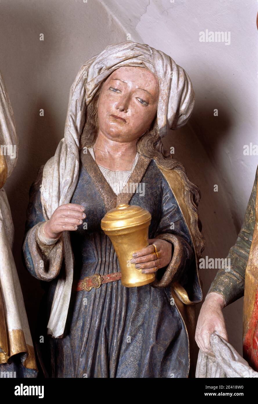 Heiliges Grab, Detail Maria Magdalena Stockfotografie - Alamy