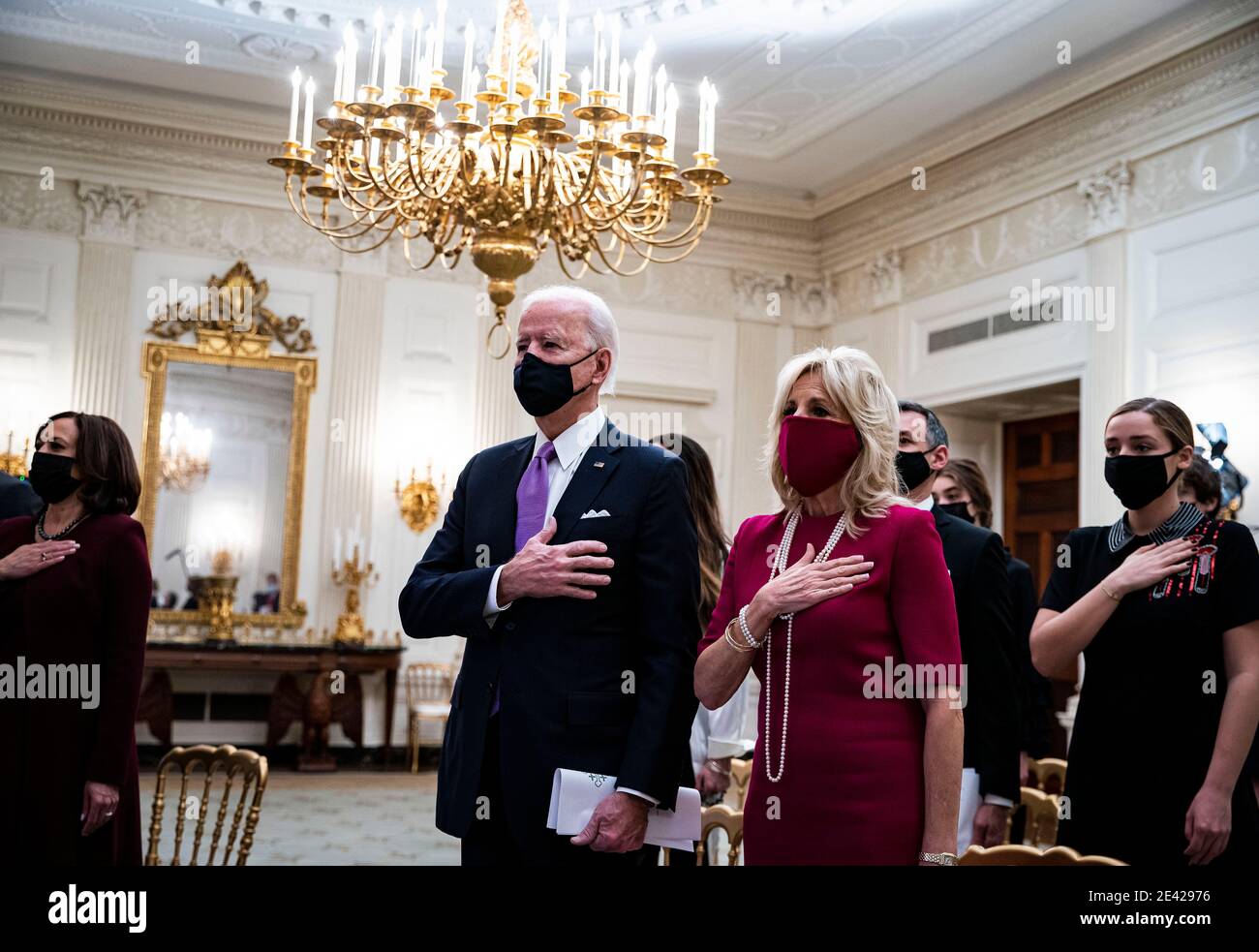 US-Präsident Joe Biden, US-First Lady Dr. Jill Biden, Und US ...