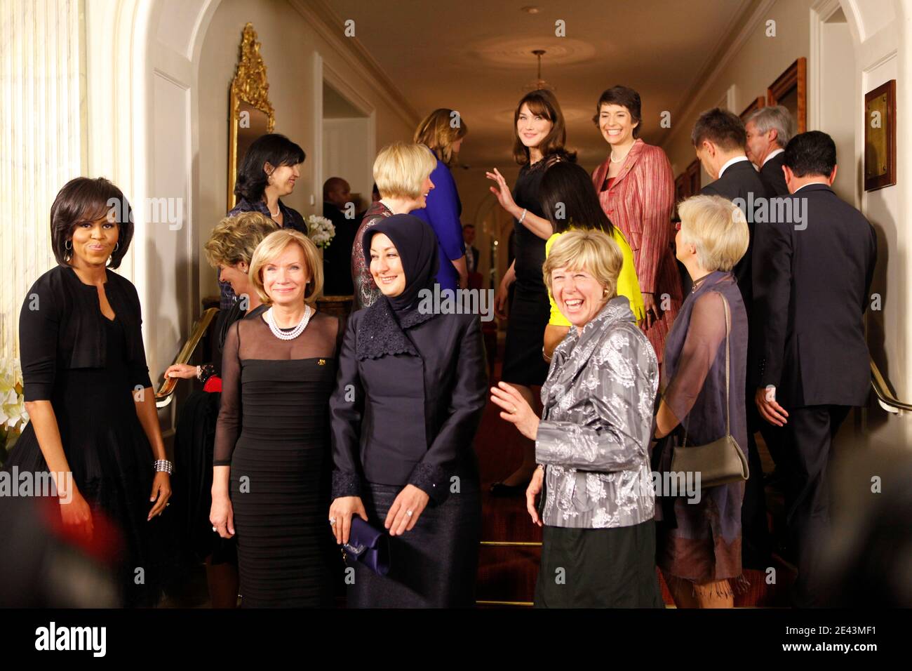 (1. Runde zurück) US First Lady ÊMichelle Obama,Êwife von Jean Claude ...