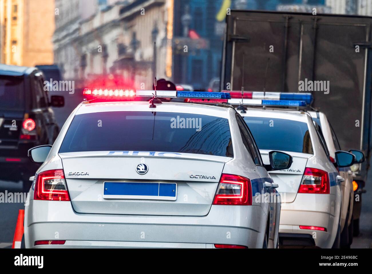 Polizeiauto Moskau Stockfotos und -bilder Kaufen - Alamy
