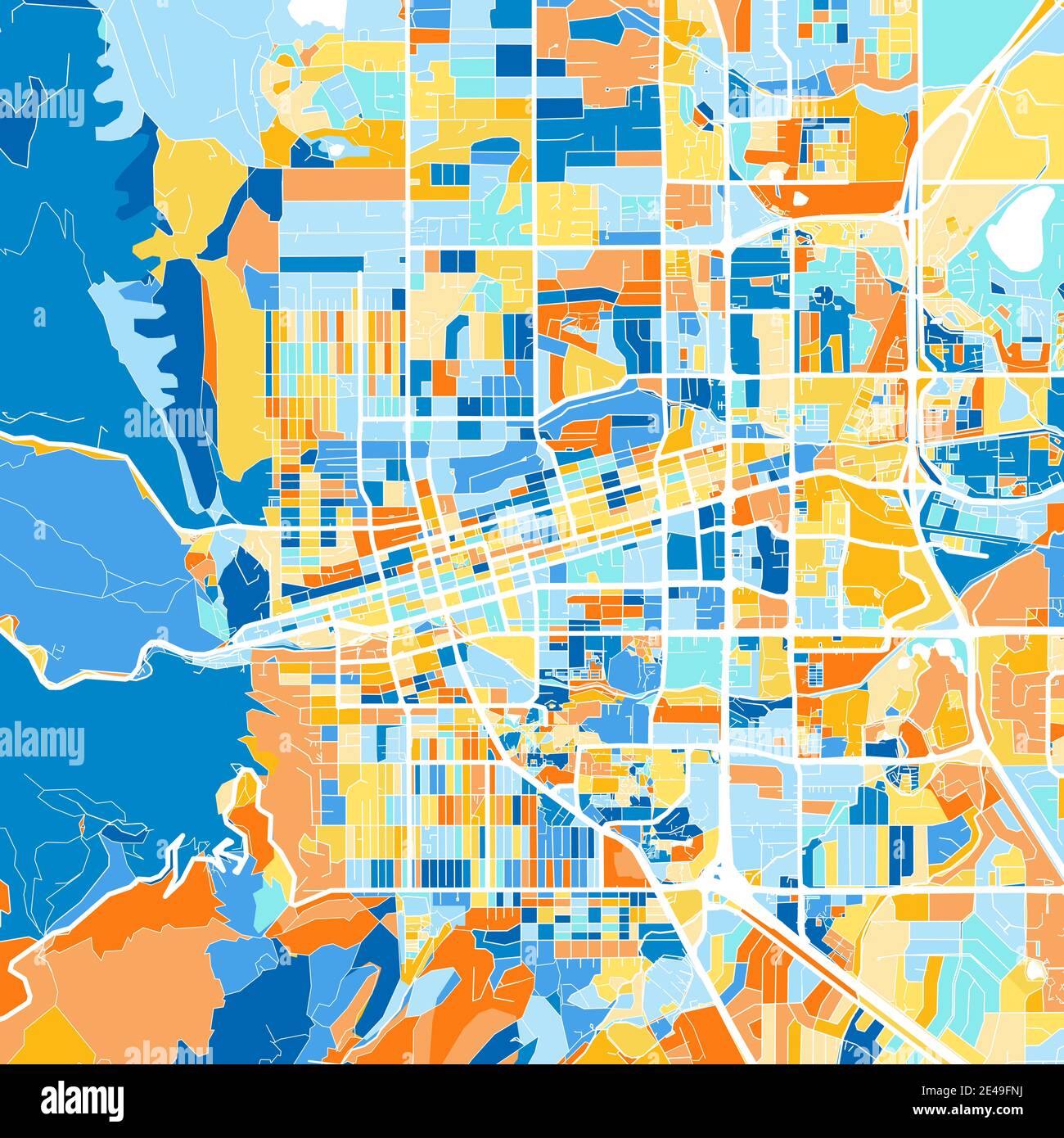 Boulder karte Stock-Vektorgrafiken kaufen - Alamy