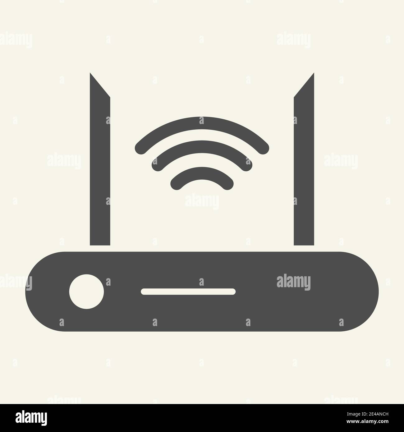 Symbol für den Router. Wi-Fi-Vektor-Illustration isoliert auf weiß ...